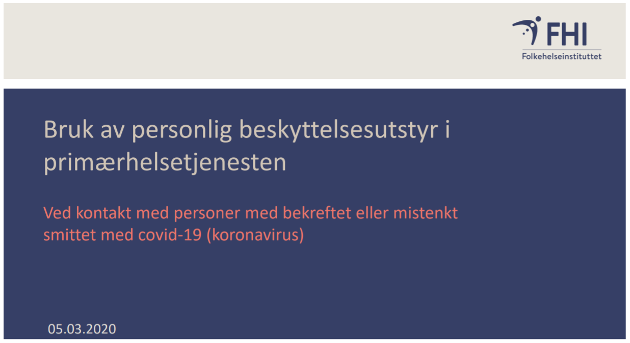 Bruk av personlig beskyttelsesutstyr - Kompetansebroen