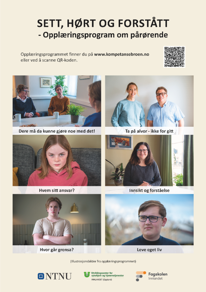 Nyskapende opplæringsprogram om pårørende - Kompetansebroen