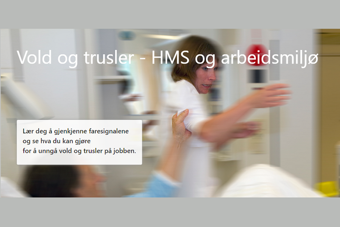 Vold og trusler - HMS og arbeidsmiljø - et e-læringskurs på Kompetansebroen